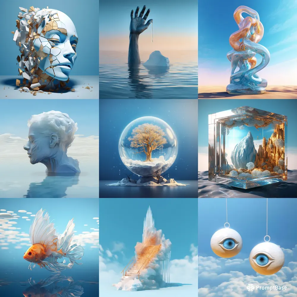 Bio-luminous Surrealism Midjourney Prompt | PromptBase