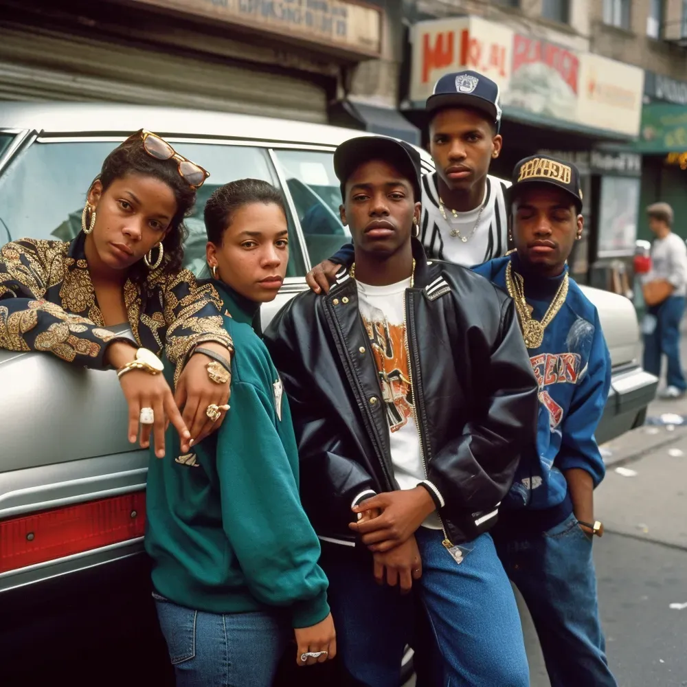 1990s Hip Hop Culture Photography Midjourney Prompt | PromptBase