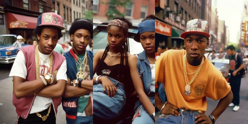 1990s Hip Hop Culture Photography Midjourney Prompt | PromptBase