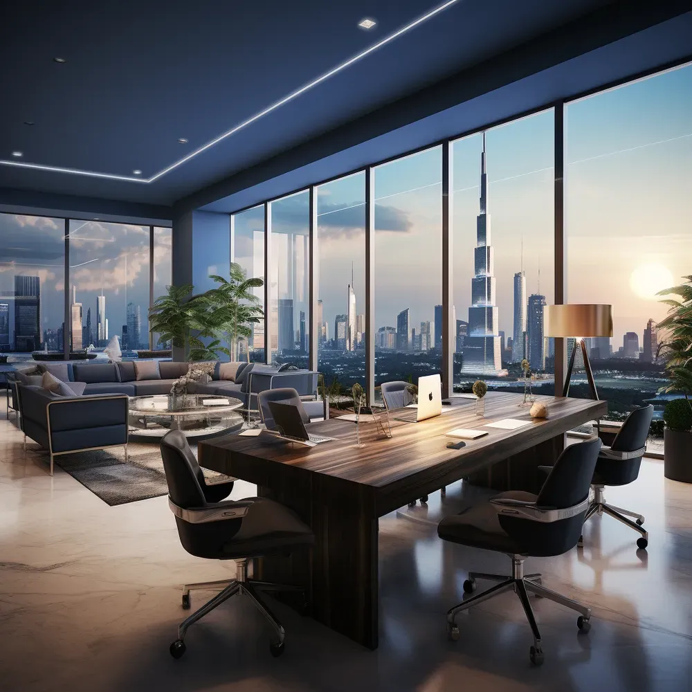 Luxury Dubai Offices Midjourney Prompt | PromptBase