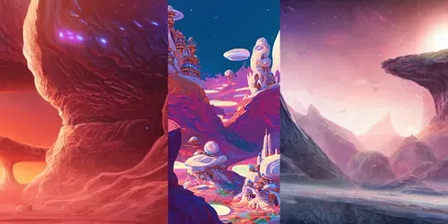 Alien Landscapes Midjourney Prompt | PromptBase