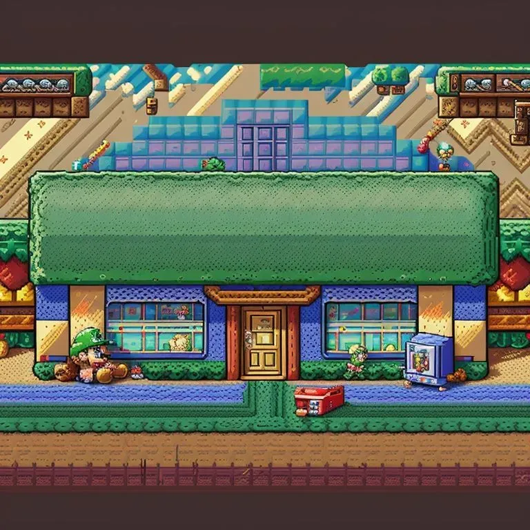 8-bit Style Gaming Background Leonardo Ai Prompt | PromptBase