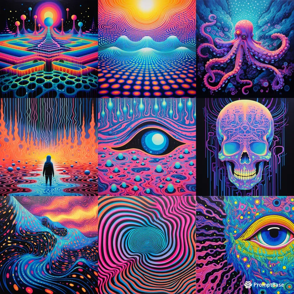Super Trippy Wallpapers Midjourney Prompt | PromptBase
