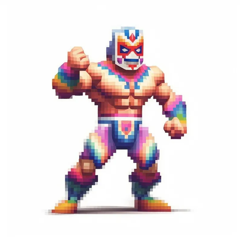 Retro Pixelated Video Game Characters Midjourney Prompt | PromptBase