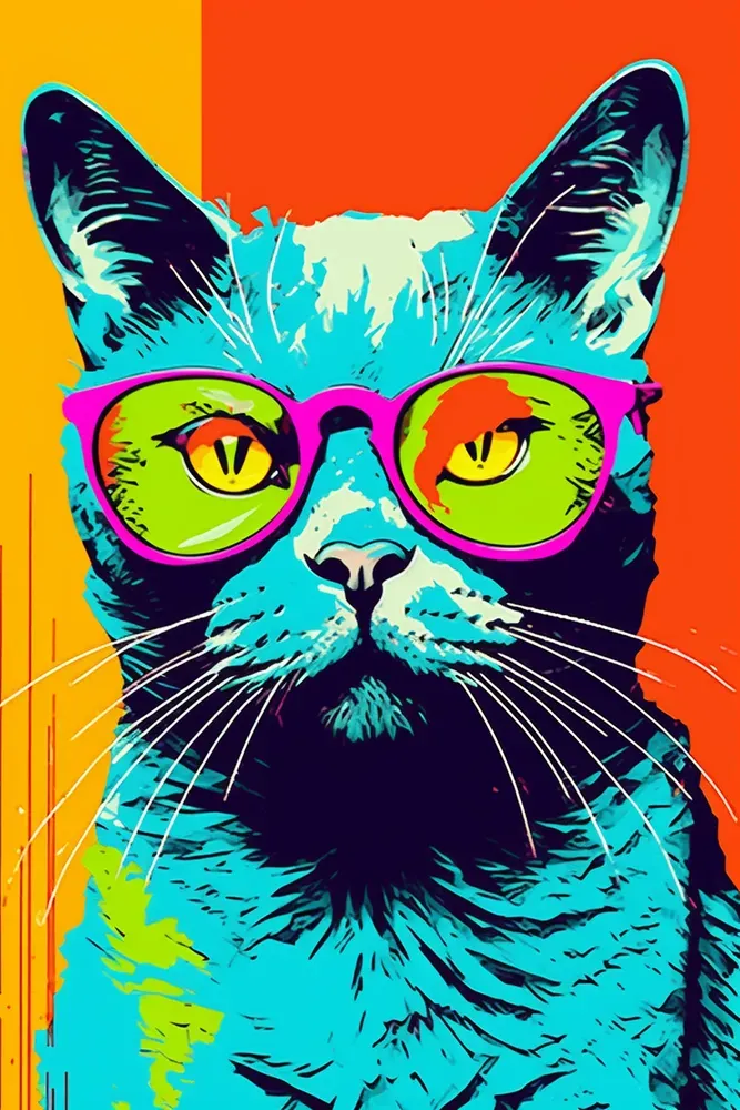 High Contrast Neon Pop Art Midjourney Prompt | PromptBase