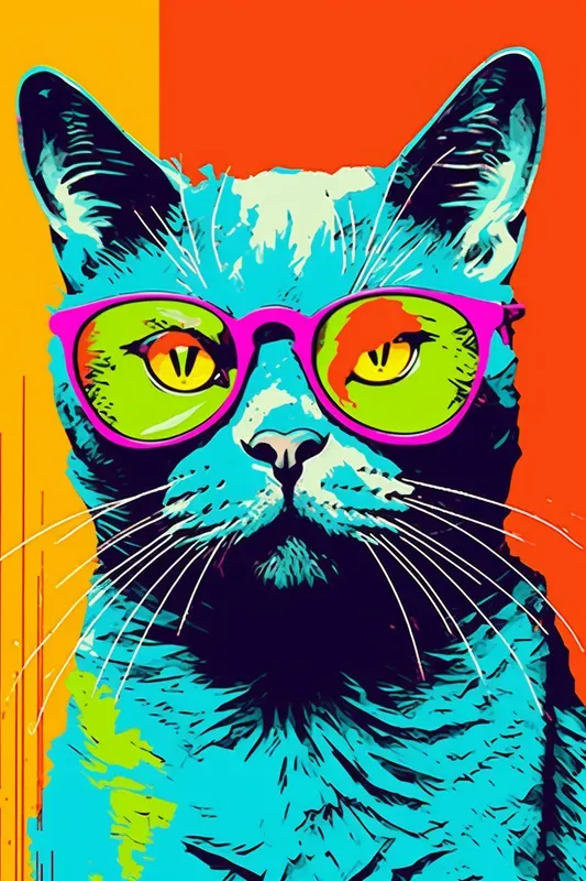 High Contrast Neon Pop Art Midjourney Prompt | PromptBase