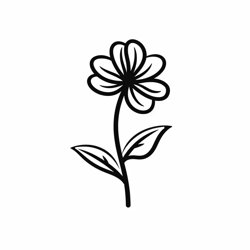 Simple Black Line Art Icons Midjourney Prompt | PromptBase