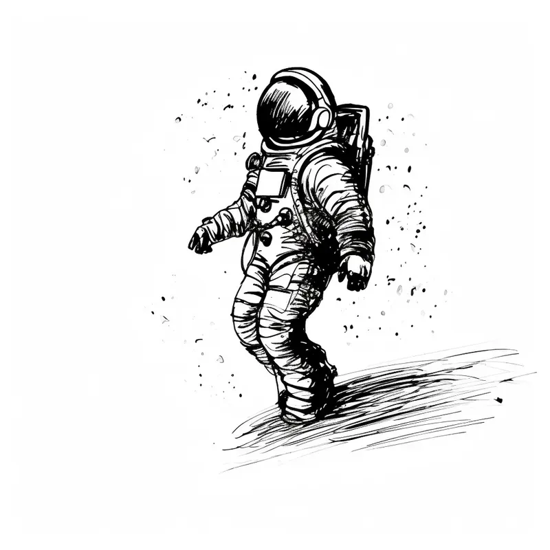 Black Ink Doodle Sketch Drawings Midjourney Prompt | PromptBase