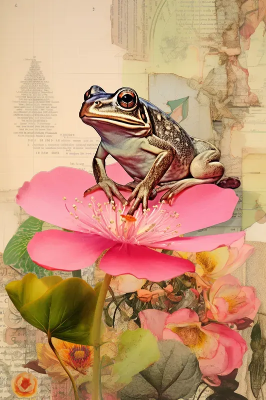 Mixed Media Art Posters Midjourney Prompt | PromptBase