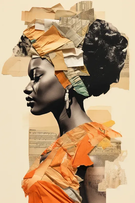 Mixed Media Art Posters Midjourney Prompt | PromptBase