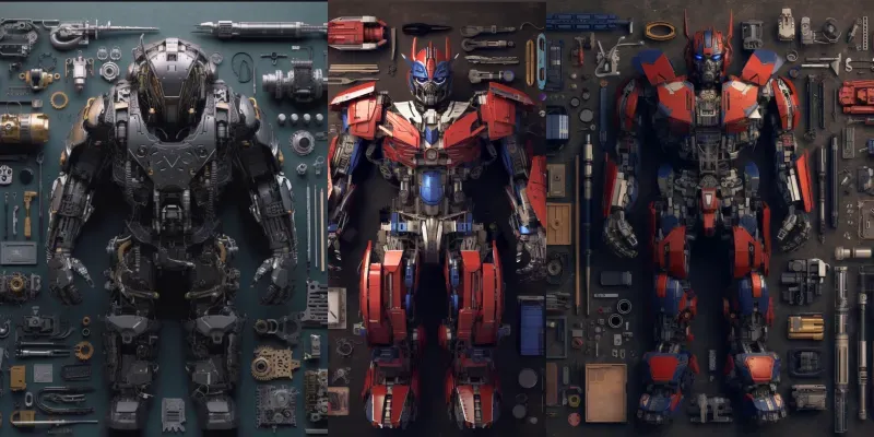 Character Armor Breakdown Blueprints Midjourney Prompt | PromptBase