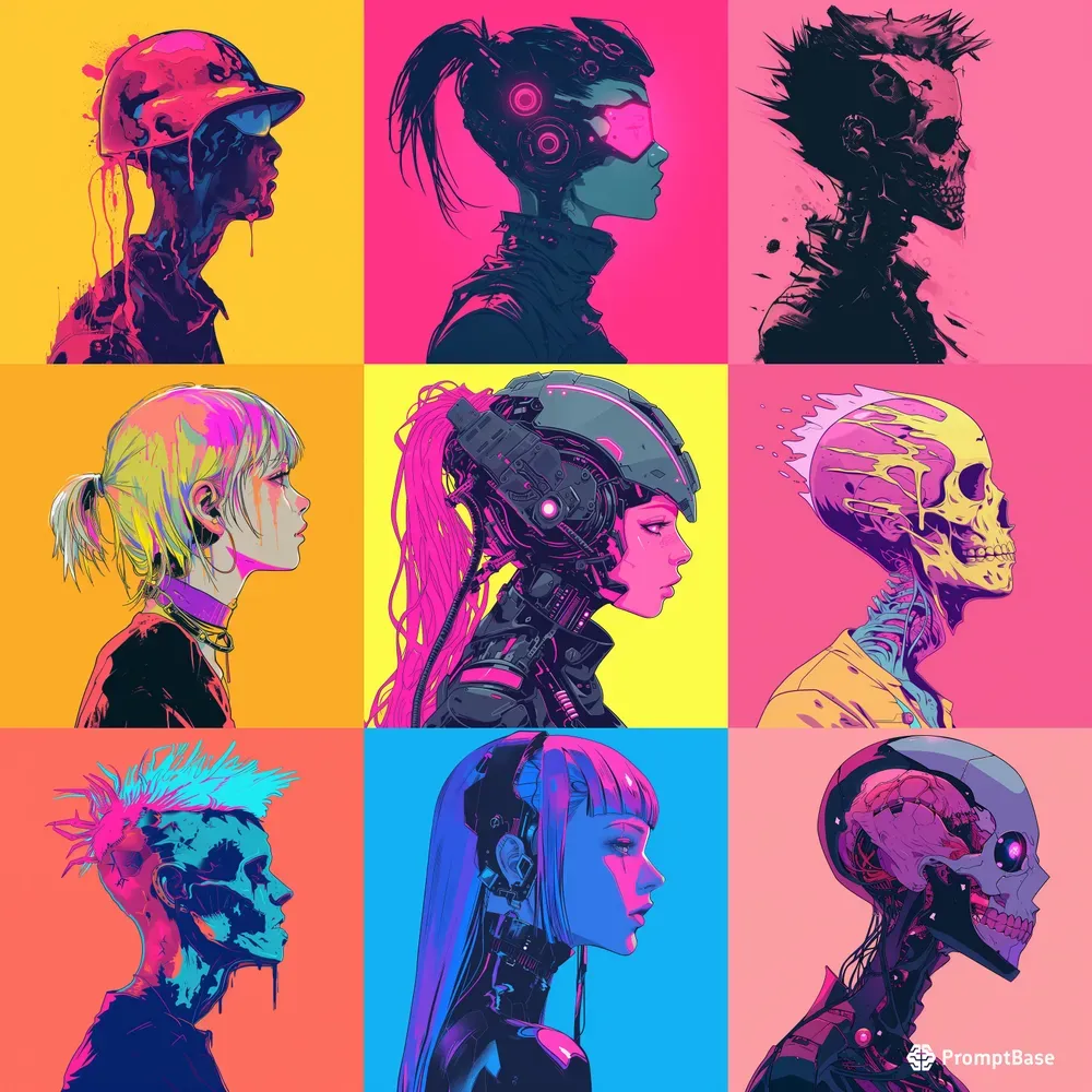Punk Anime NFT Images Midjourney Prompt | PromptBase