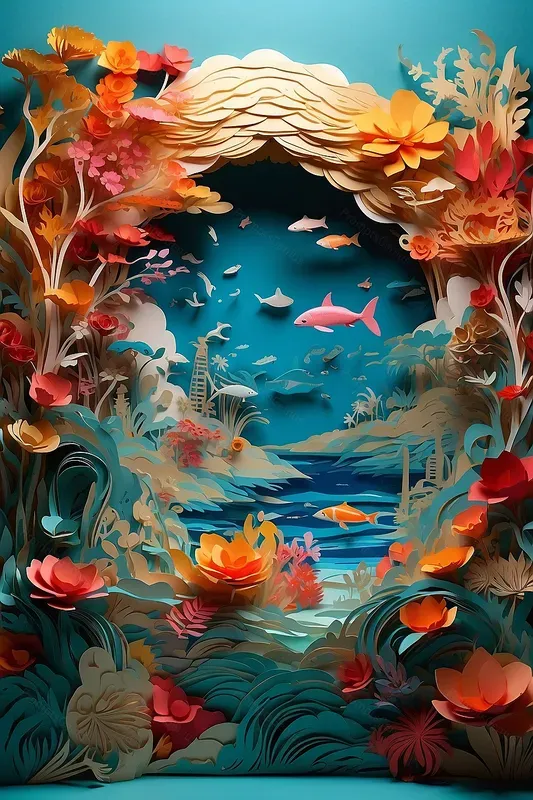 Papercut Designs Leonardo Ai Prompt | PromptBase