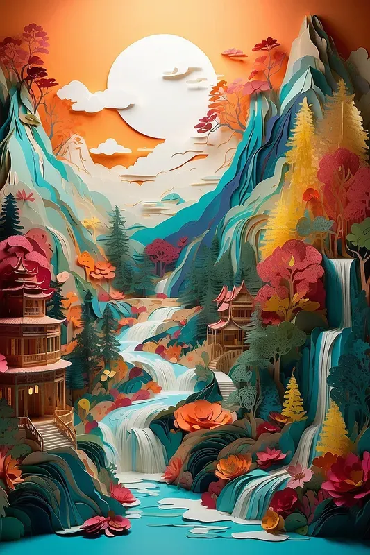 Papercut Designs Leonardo Ai Prompt | PromptBase