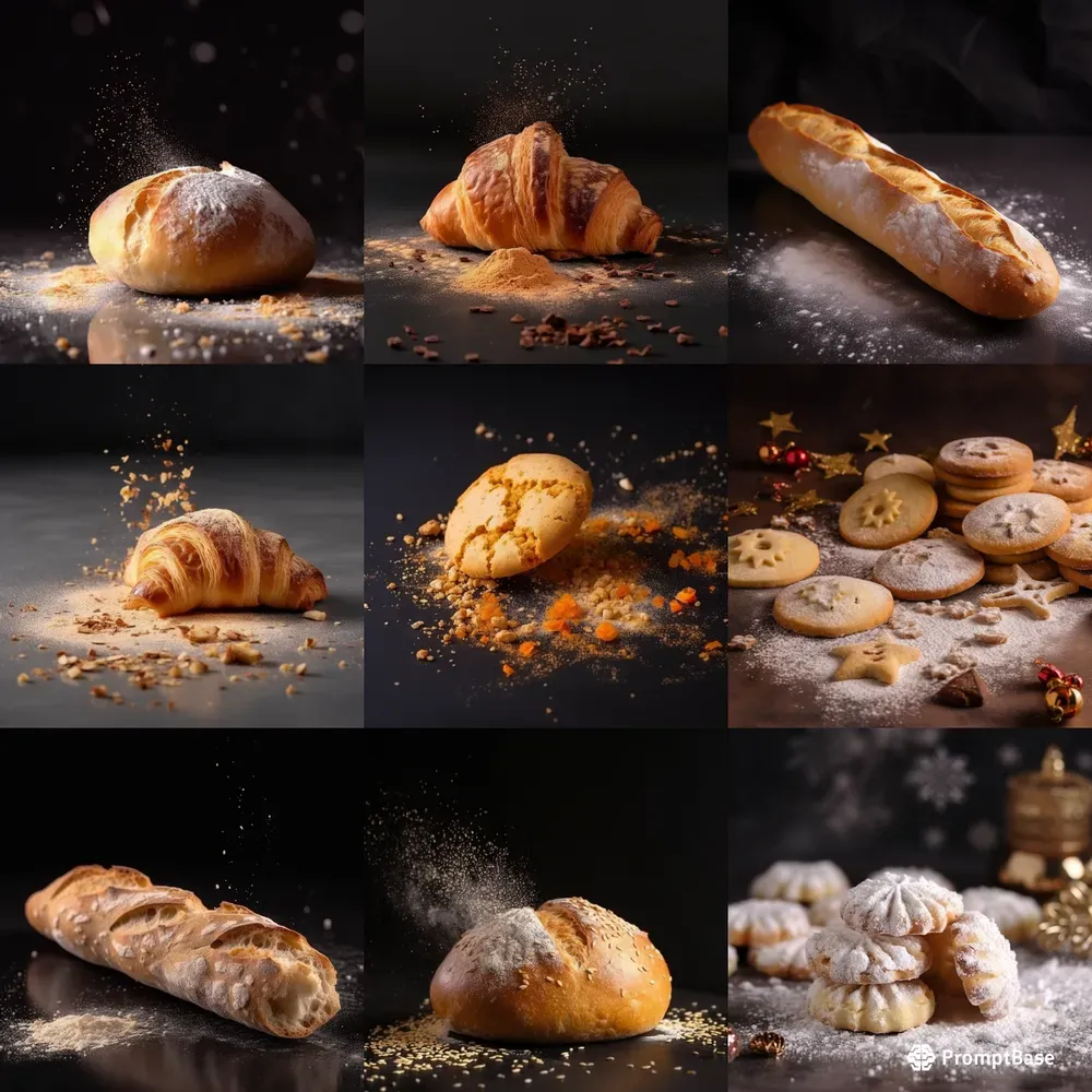 Advertisements Of Bakery Products Midjourney Prompt | PromptBase