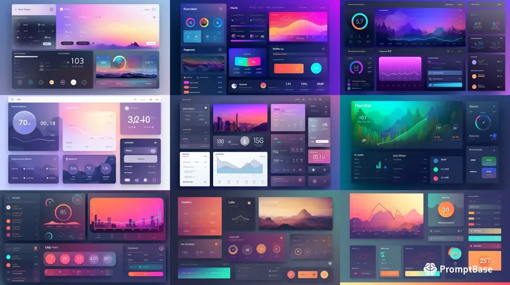 Modern Website And Software Ui Designs Midjourney Prompt | PromptBase