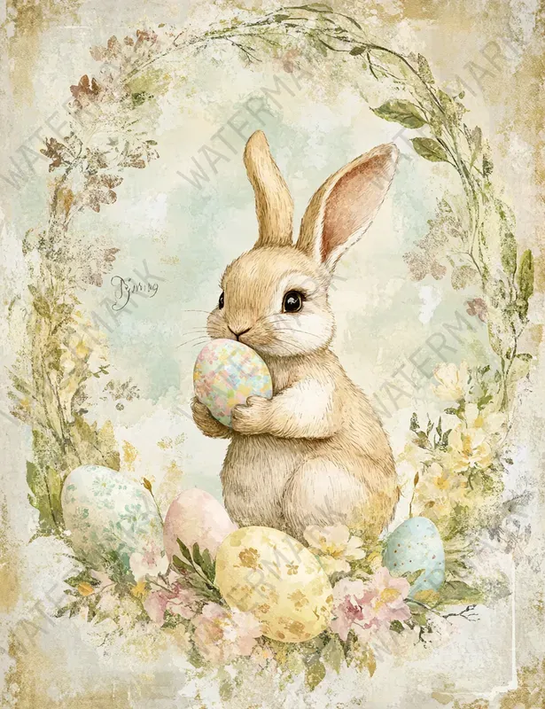 Printable Easter Junk Journal Pages Midjourney Prompt | PromptBase