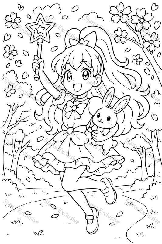 Kids Friendly Anime Activity Sheets ChatGPT Image Prompt | PromptBase