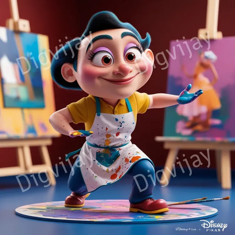 Disney Pixar Inspired Animated Models Leonardo Ai Prompt | PromptBase