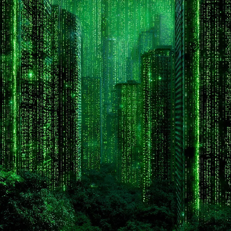 Matrixed Cyberpunk Codes Midjourney Prompt | PromptBase