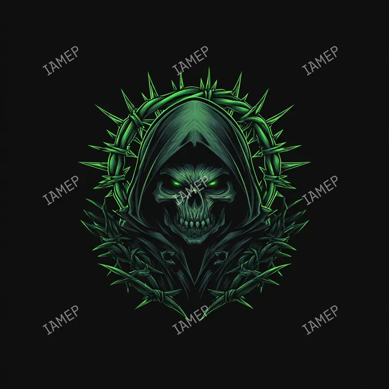 Sinister Gothic Horror Emblems Midjourney Prompt | PromptBase