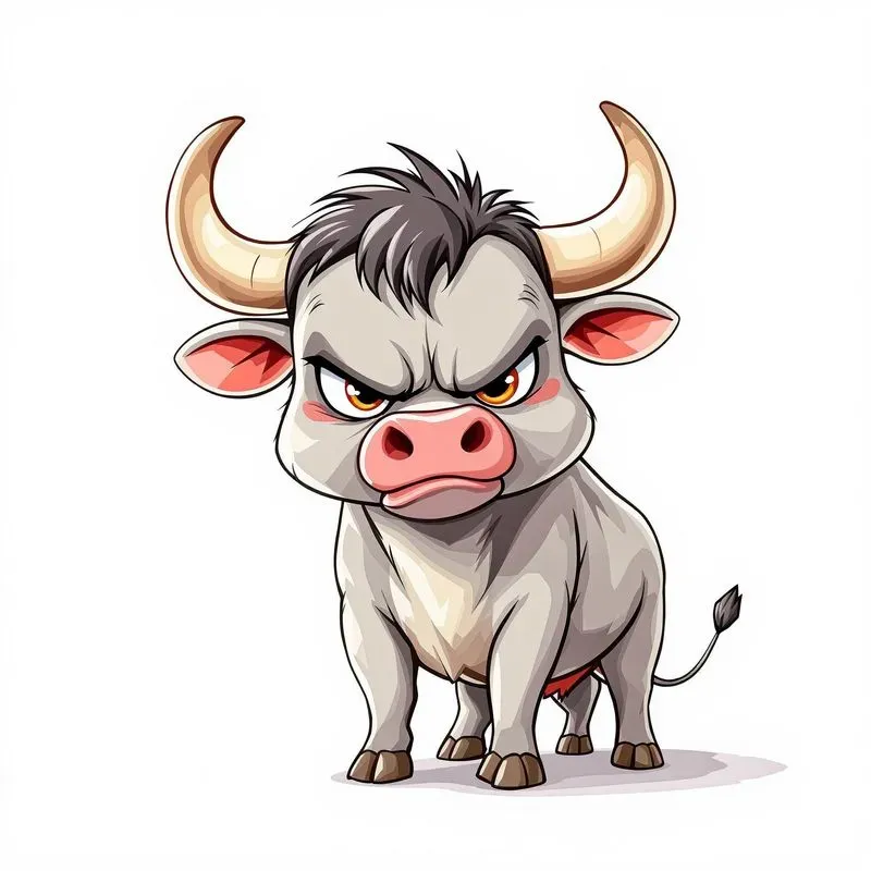 Cartoon Style Drawing Cute Angry Animals FLUX Prompt | PromptBase