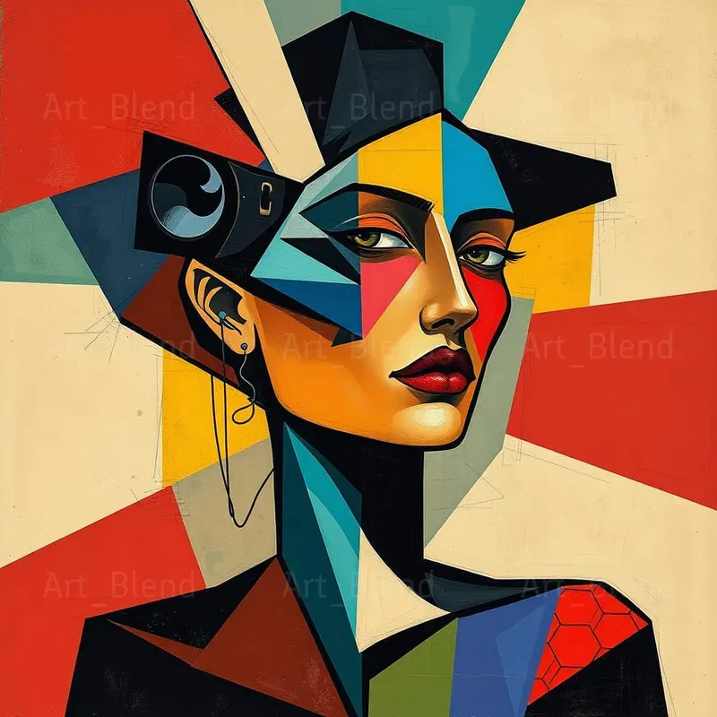 Cubism Fragment Art FLUX Prompt | PromptBase