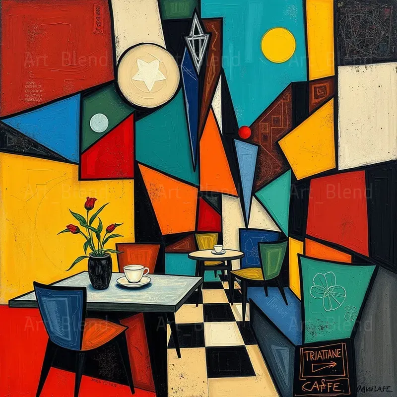 Cubism Fragment Art FLUX Prompt | PromptBase