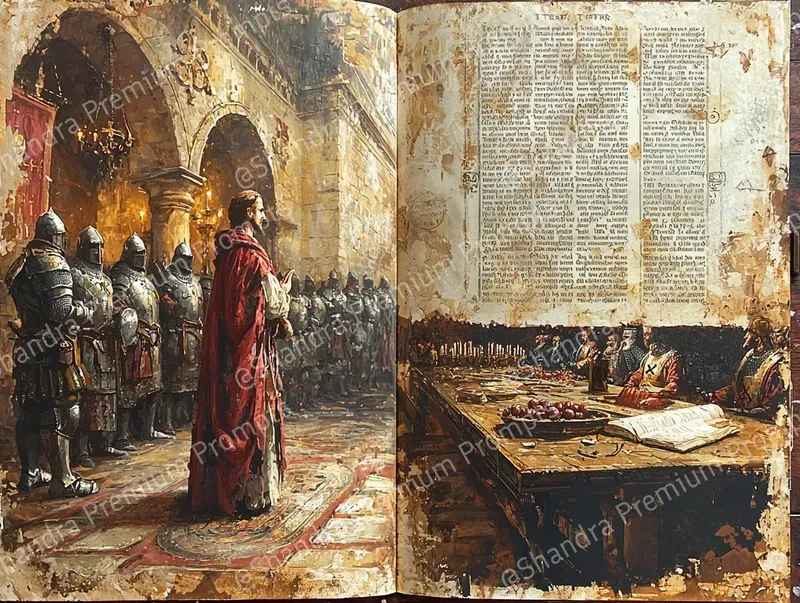 Grandeur Of Knight Templar Junk Journals Midjourney Prompt | PromptBase