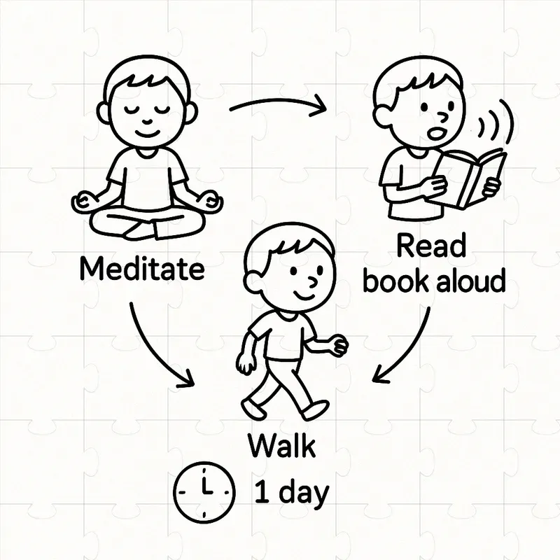 Minimalist Stick Figure Habit Flowcharts ChatGPT Image Prompt | PromptBase