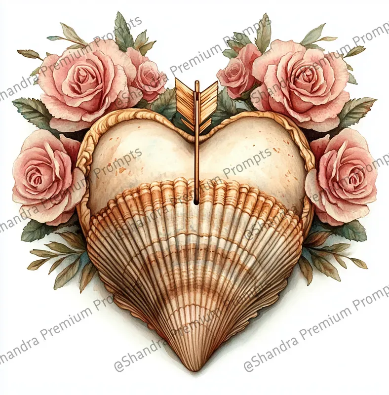 Love Maritime Valentines Day Cliparts Midjourney Prompt | PromptBase