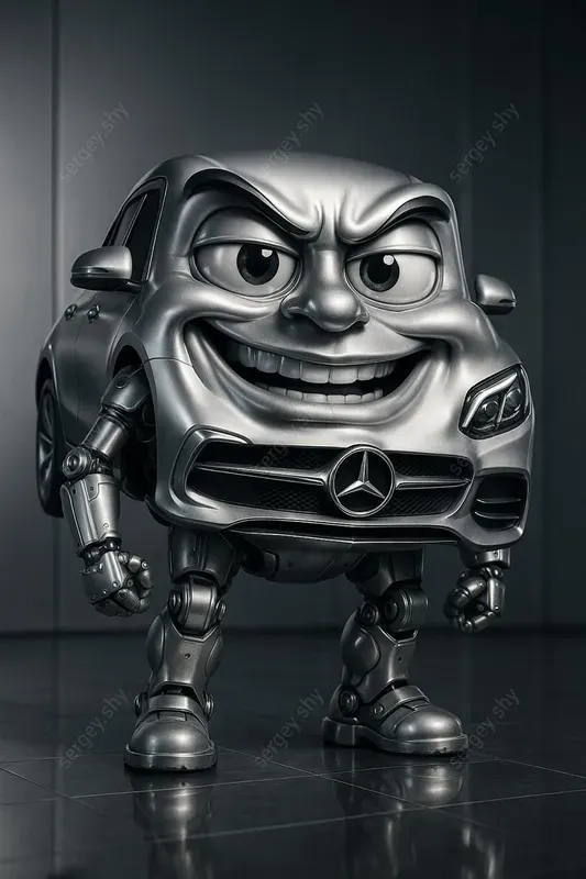Anthropomorphic Luxury Car Mascots ChatGPT Image Prompt | PromptBase