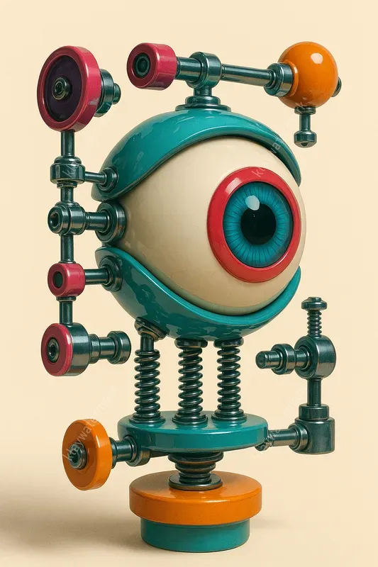 Retrofuturism Exploded Objects ChatGPT Image Prompt | PromptBase