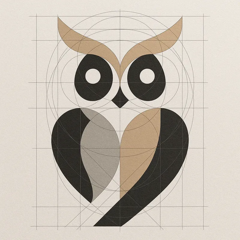 Golden Ratio Grid Logos Minimalist Vecs ChatGPT Image Prompt | PromptBase