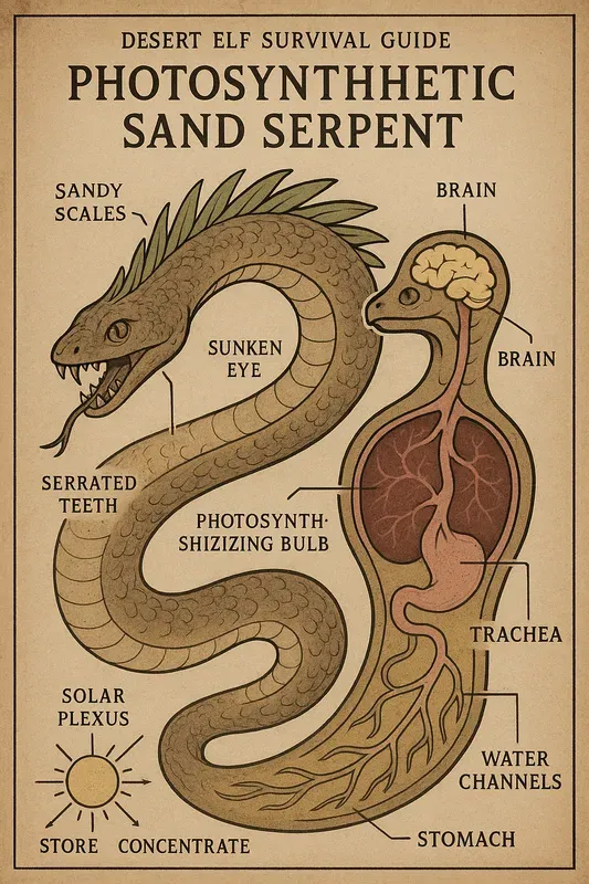 Fantasy Creature Anatomy Posters ChatGPT Image Prompt | PromptBase