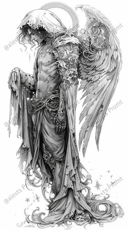 Dark Fantasy Tattoo Flash Sheets Midjourney Prompt | PromptBase