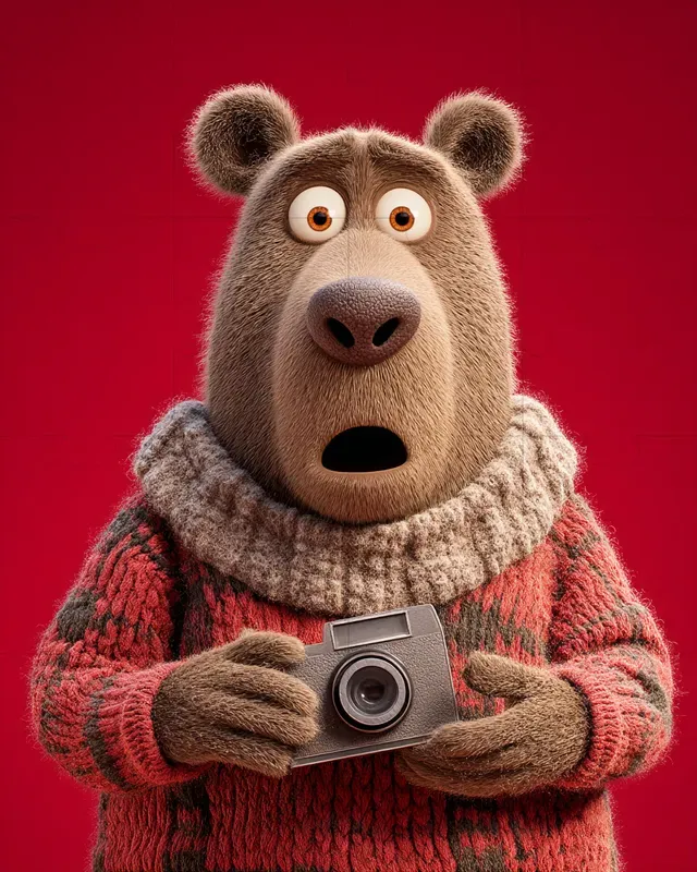 3D Pixar Shocked Photographers Animals Midjourney Prompt | PromptBase