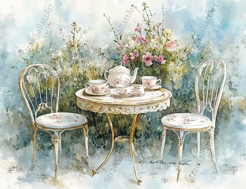 Vintage Spring Garden Party Junk Journals Midjourney Prompt | PromptBase