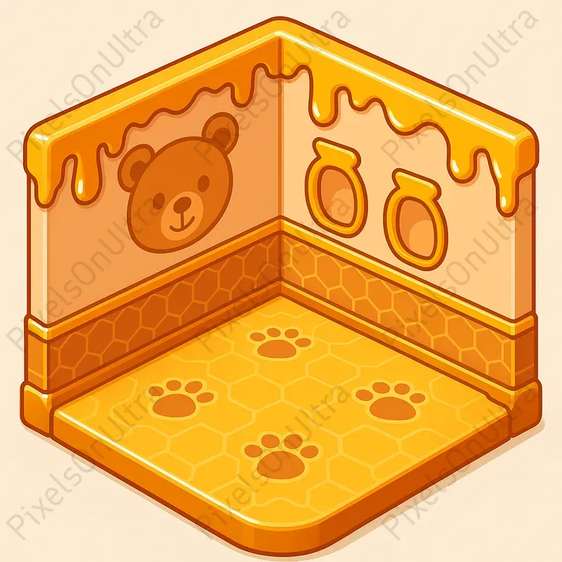 Angled Game Chibi Animal Room Layouts ChatGPT Image Prompt | PromptBase