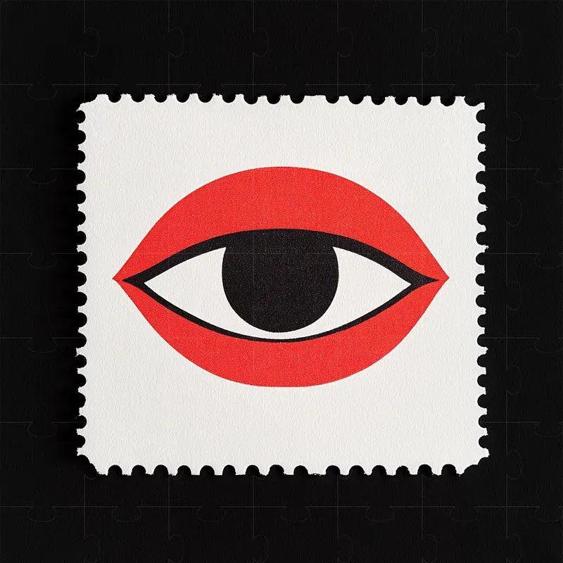 Minimalist Geometrical Postage Stamps Midjourney Prompt | PromptBase