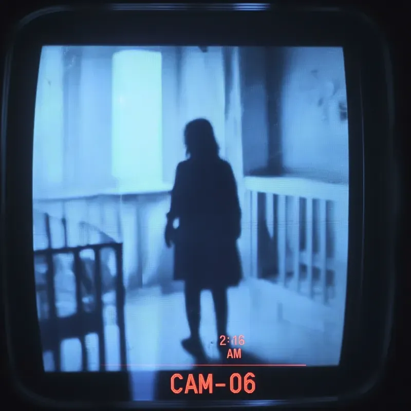Horror Surveillance Camera Footage Midjourney Prompt | PromptBase