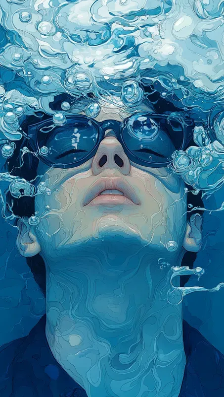 Surreal Water Reflection Portraits Midjourney Prompt | PromptBase