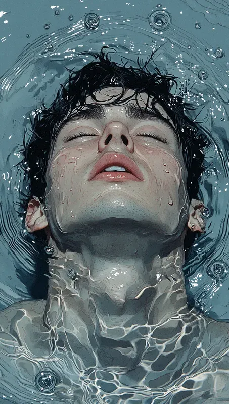 Surreal Water Reflection Portraits Midjourney Prompt | PromptBase