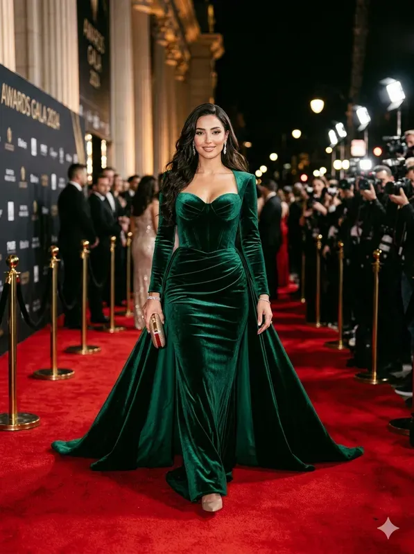 Hyperrealistic Red Carpet Models Gemini Image Prompt | PromptBase