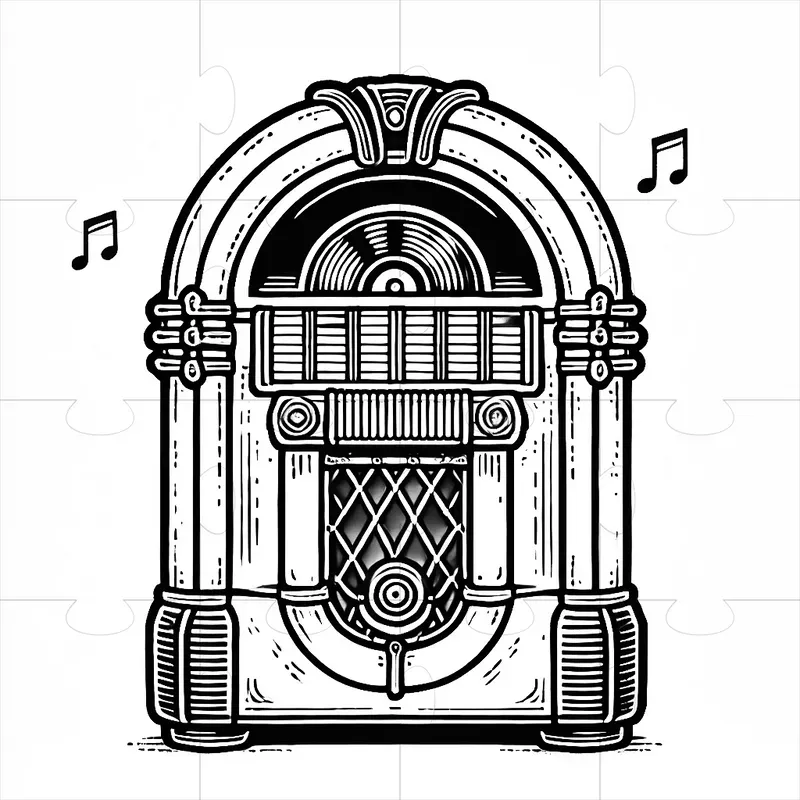 Retro Bold And Easy Coloring Pages DALL·E Prompt | PromptBase