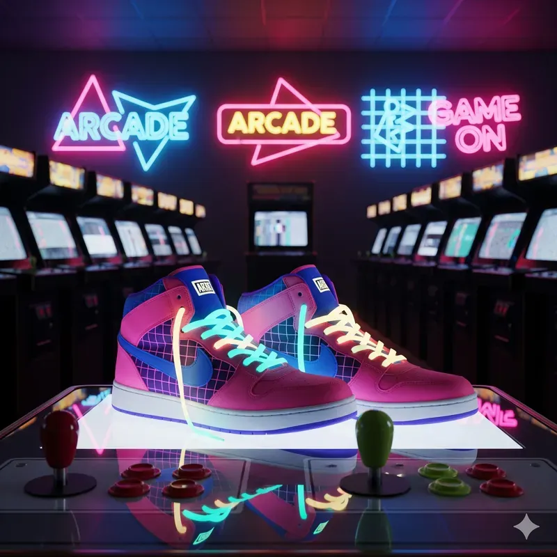 1980s Vaporwave Objects Showcase Gemini Image Prompt | PromptBase