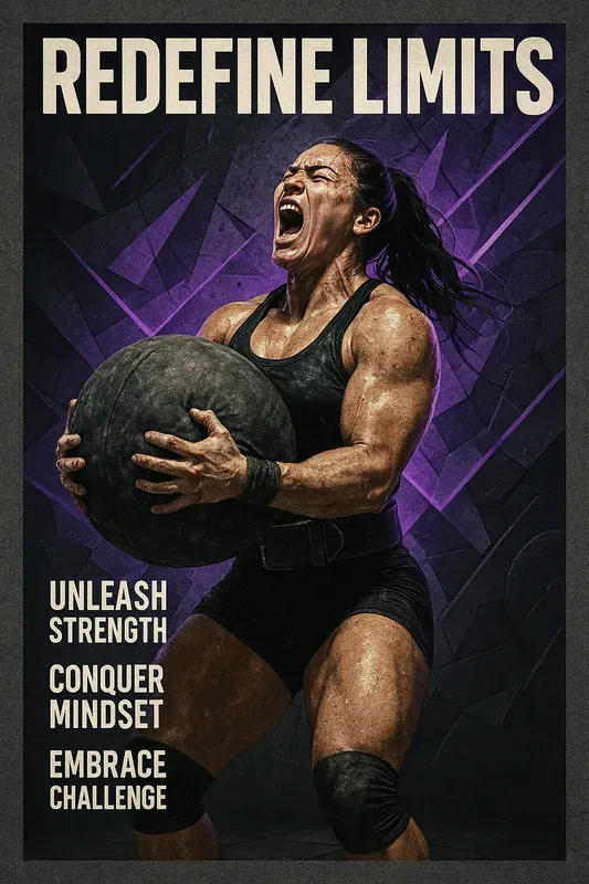 Gritty Powerlifting Gym Posters ChatGPT Image Prompt | PromptBase