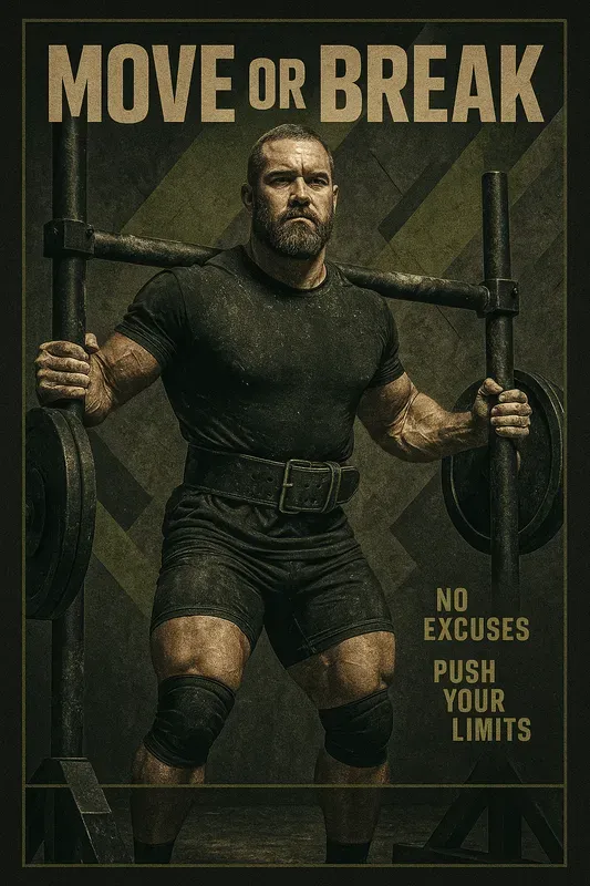 Gritty Powerlifting Gym Posters ChatGPT Image Prompt | PromptBase