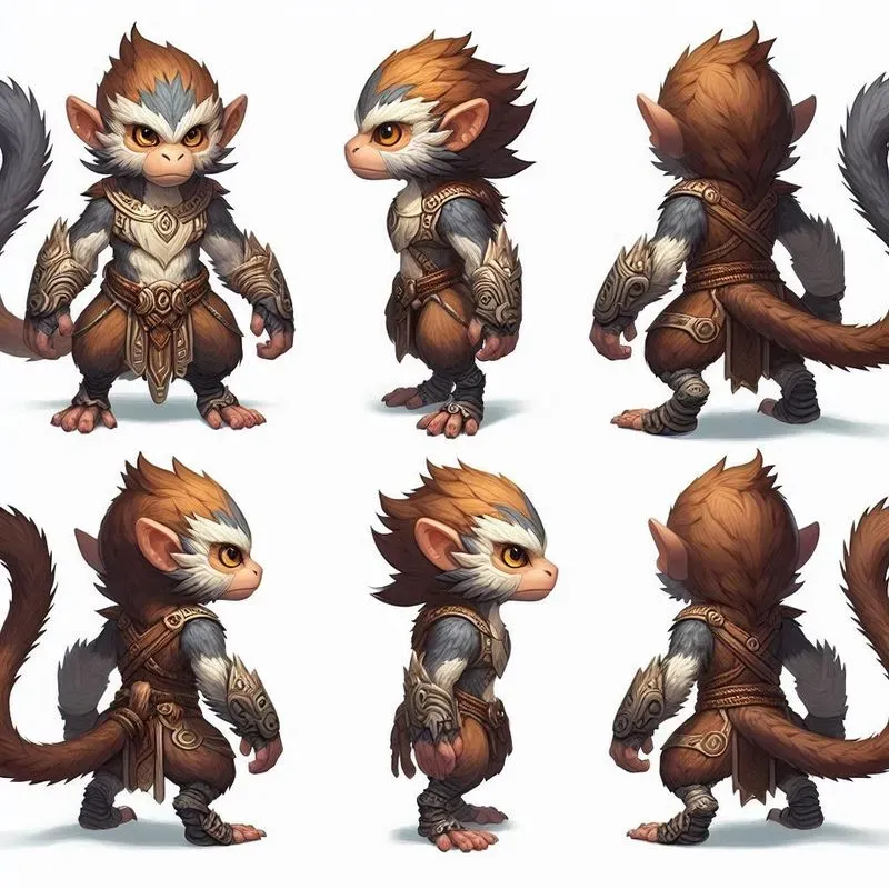 Animal Character Turnaround Sheets ChatGPT Image Prompt | PromptBase