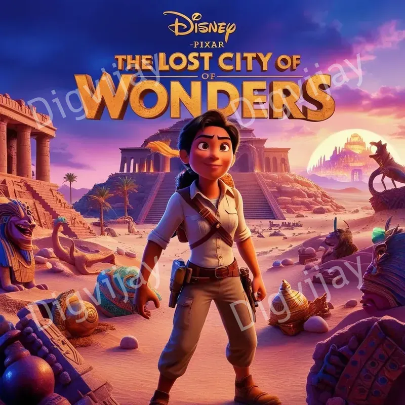 Disney Pixar Style Animated Movie Covers Leonardo Ai Prompt | PromptBase